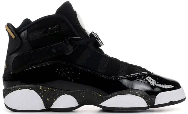 JORDAN 6 Rings High-top Sneakers - Black/metallic Gold/white