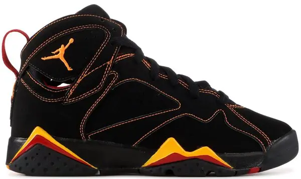 JORDAN 7 Retro Sneakers - Black/citrus/varsity Red