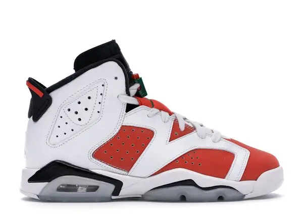 JORDAN 6 Retro Gatorade Like Mike White Sneakers - Summit White/team Orange/black