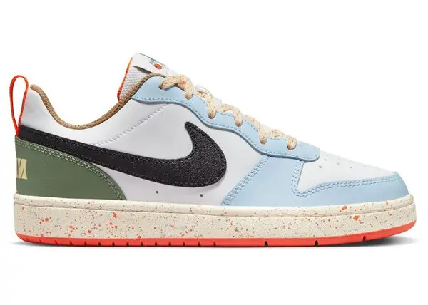 Nike Court Borough Low 2 Alabaster Speckled - White/black/sail