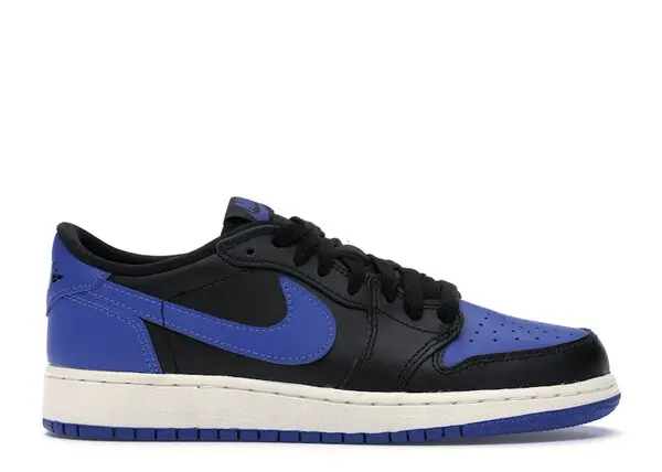 JORDAN 1 Retro Low Top Sneakers - Black/varsity Royal/sail