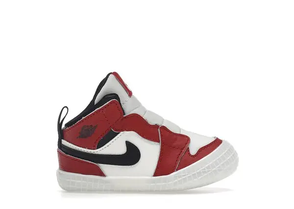 JORDAN 1 Crib Bootie Chicago Lost And Found - Varsity Red/black/sail