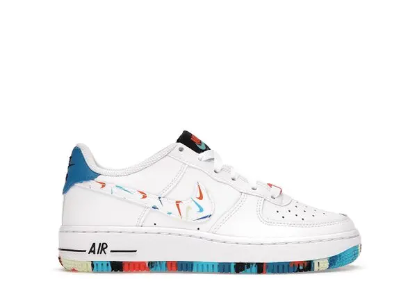 Nike Air Force 1 Low Swooshes Sneakers - White/multicolor