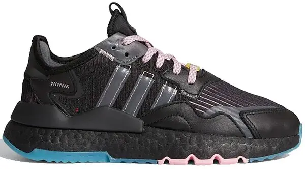 Adidas Nite Jogger Sneakers - Core Black/grey Five/blue Glow