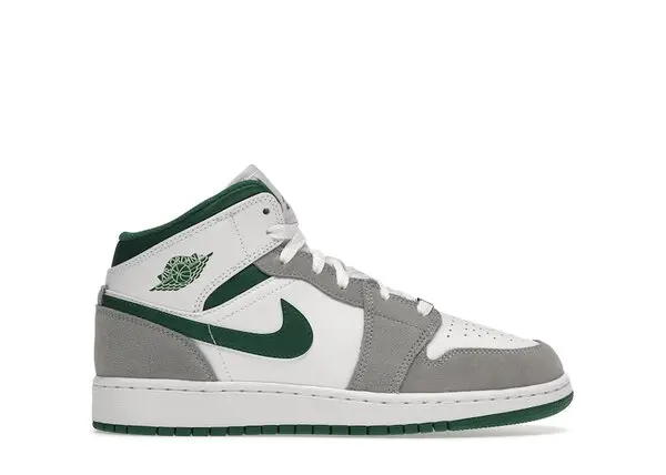 JORDAN 1 Mid Se Sneakers - White/pine Green/light Smoke Grey