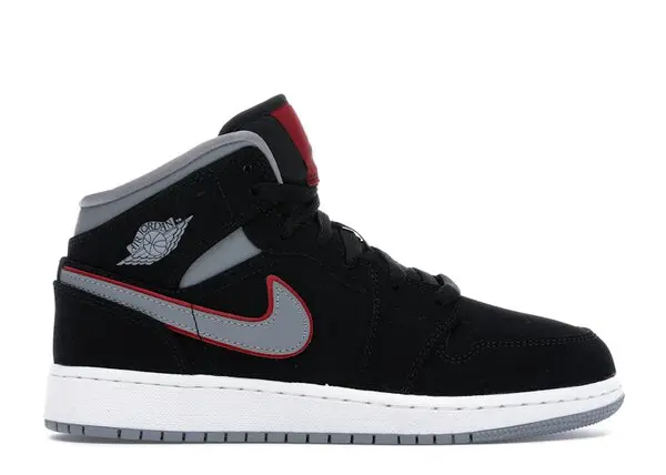 JORDAN 1 Mid Gym Red - Black/particle Grey/white