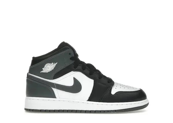 JORDAN 1 Mid Sneakers - Black/white/iron Grey