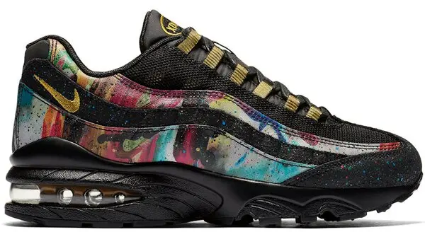 Nike Air Max 95 Caribana Sneakers - Black/metallic Goldone-colorcobalt Blaze