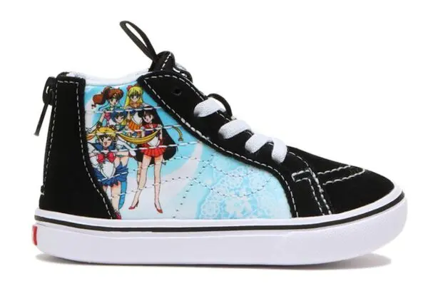 VANS Comfycush Sk8hi Zip Pretty Guardian Sailor Moonin High-top Sneakers - Black/white