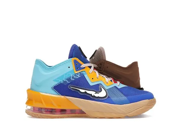 Nike Lebron 18 Low Wile E. Vs Roadrunner Space Jam Gs Sneakers