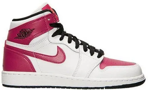 JORDAN 1 Retro Sneakers - White/sport Fuchsia/black