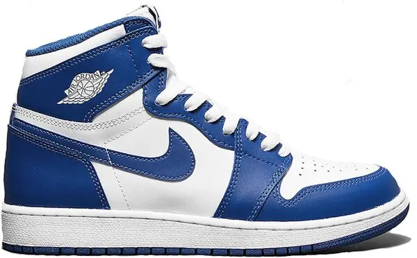 JORDAN 1 Retro High-top Sneakers - Blue/white/storm Blue