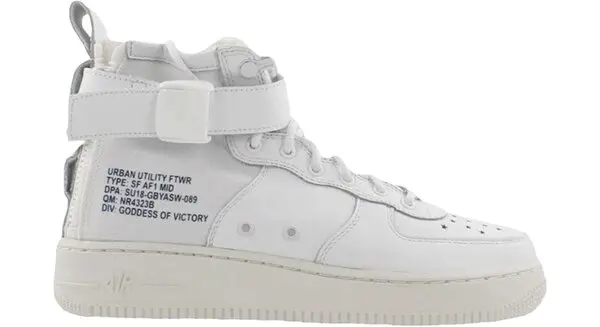 Nike Sf Air Force 1 Mid Sneakers - White