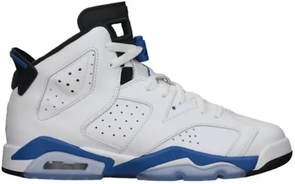 JORDAN 6 Retro Sneakers - White/sport Blue/black
