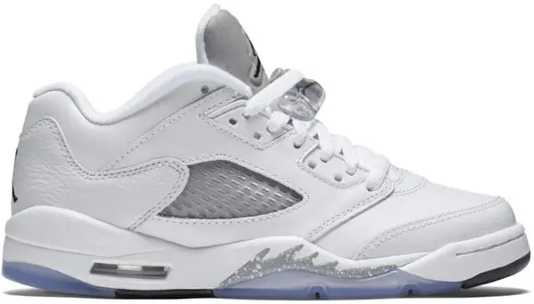 JORDAN 5 Retro Low Sneakers - White/black/wolf Grey