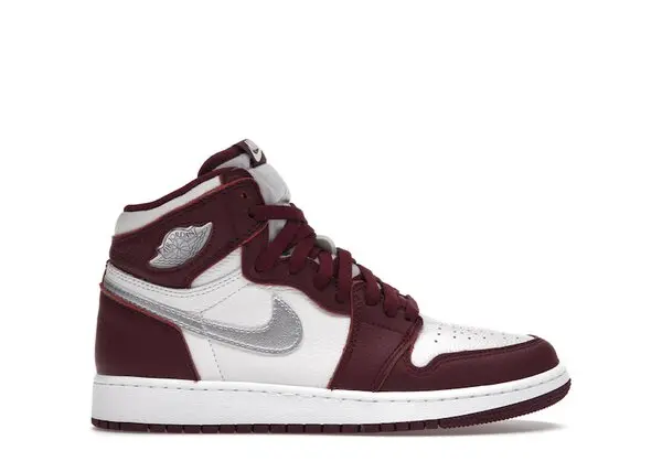 JORDAN 1 Retro High Og Bordeaux Gs - Bordeaux/white/metallic Silver