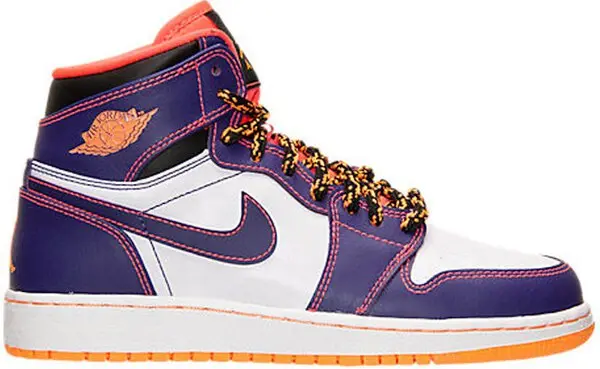 JORDAN 1 Retro High Taz Sneakers - Court Purple/white/bright Crimson