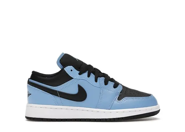 JORDAN 1 Low Sneakers - University Blue/black/white