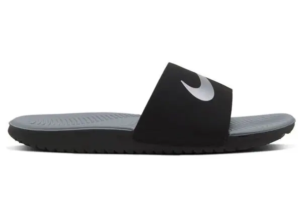 Nike Kawa Slide - Black/metallic Silver