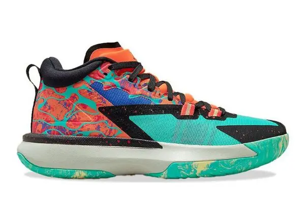 JORDAN Zion 1 Planet Z Sneakers - Cone/black/hyper Jade