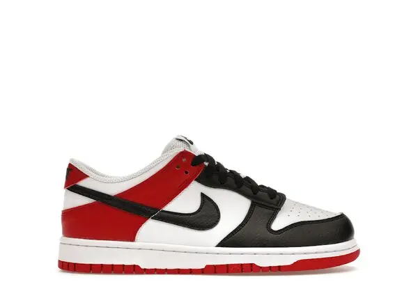 Nike Dunk Low Grade School Sneakers - Black/gym Red/white