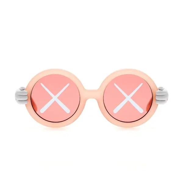 KAWS X Sd Round Frame Sunglasses - Pink