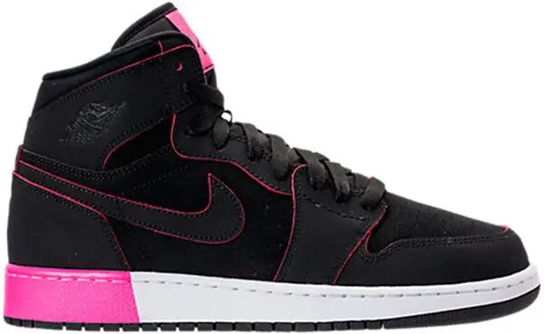 JORDAN 1 Retro High Top Sneakers - Black/hyper Pink
