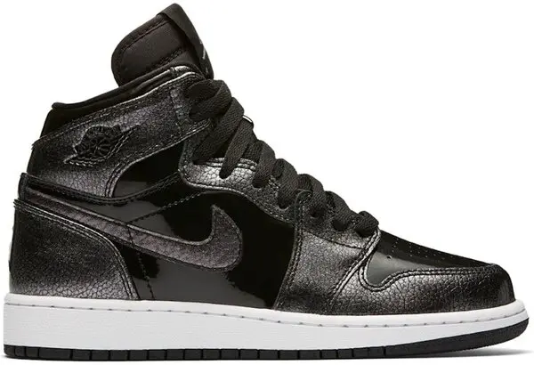 JORDAN 1 Retro High Patent Sneakers - Black/anthracite