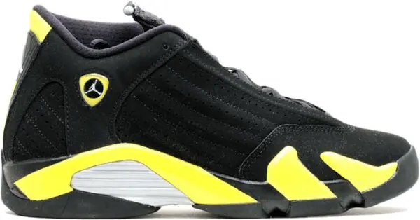 JORDAN 14 Retro Thunder Sneakers - Black/vibrant Yellow/white