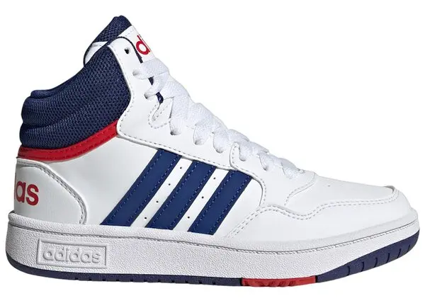 Adidas Hoops High-top Sneakers - Cloud White/victory Blue/better Scarelet Red