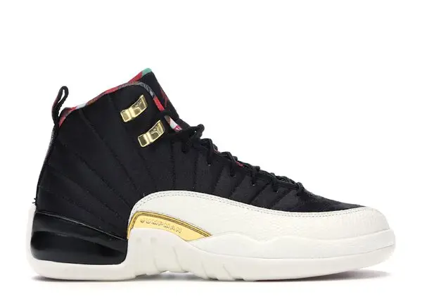 JORDAN 12 Retro Chinese New Year Gs - Black/true Red/sail