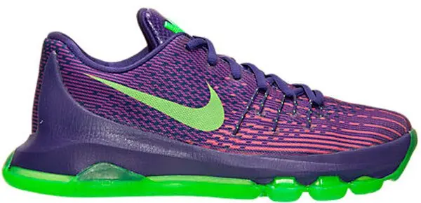 Nike Kd 8 Suit Sneakers - Court Purple/green Strikeone-colorwild Purpleone-colorbright Mango