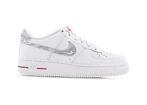 Nike Force 1 Low Topography Sneakers - White/whiteone-colorred