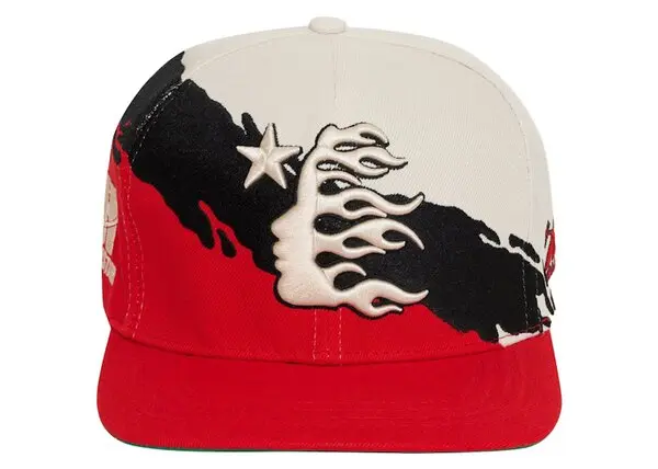 HELLSTAR Paintbrush Snapback Hat - Red/black