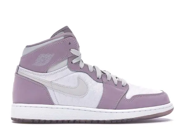 JORDAN 1 Retro Heiress High-top Sneakers - Light Bone/metallic Gold/plum Fog