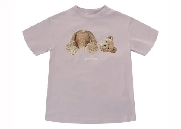 Palm Angels Broken Bear T-shirt - Lilac/brown