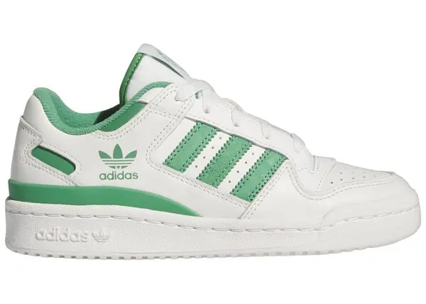 Adidas Forum Low Cl J Sneakers - Cloud White/preloved Green