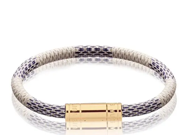 LOUIS VUITTON Keep It Bracelet Damier Azur - White/blue