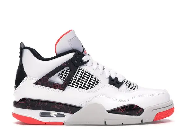 JORDAN 4 Retro Flight Nostalgia Sneakers - White/black/bright Crimson
