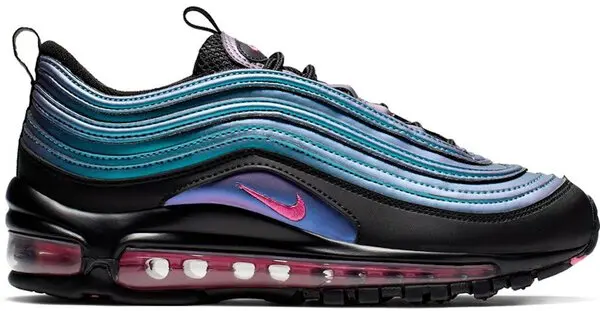 Nike Air Max 97 Throwback Futurein Sneakers - Black/laser Fuchsia