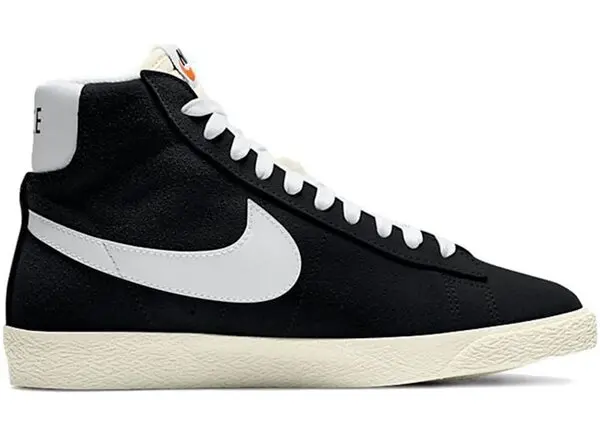 Nike Blazer Mid Suede Sneakers - Black/white/sail