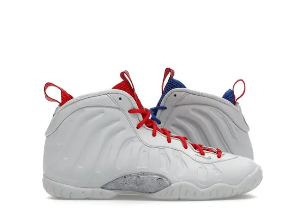 Nike Little Posite One Usa Moon Sneakers - Photon Dust/university Red/game Royal