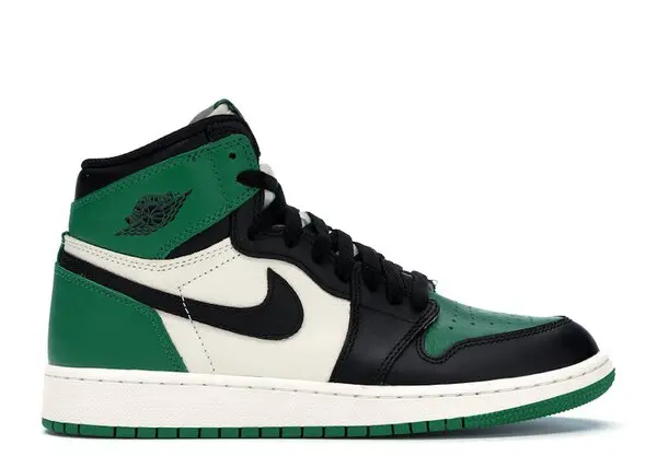 JORDAN 1 Retro High Pine Green Gs - Pine Green/sail/black