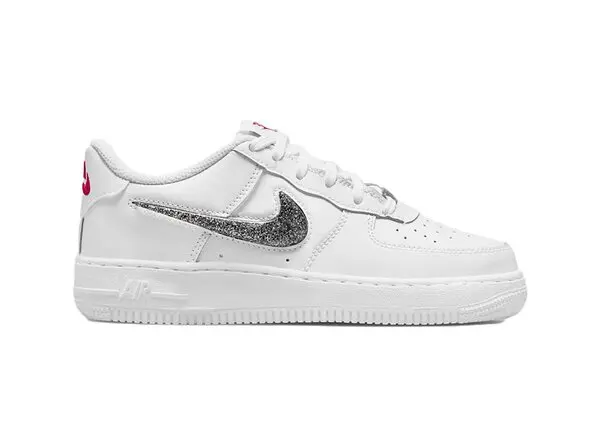 Nike Air Force 1 Lv8 Sneakers - White/blackone-colorvery Berryone-colormetallic Silver