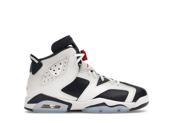 JORDAN 6 Retro Olympic - White/varsity Red/midnight Navy Blue