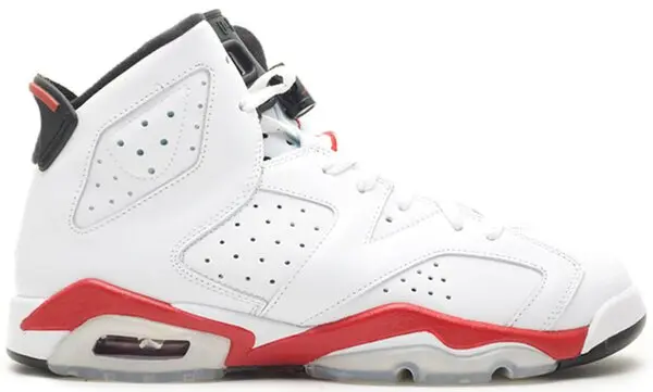 JORDAN 6 Retro Sneakers - White/varsity Red/black