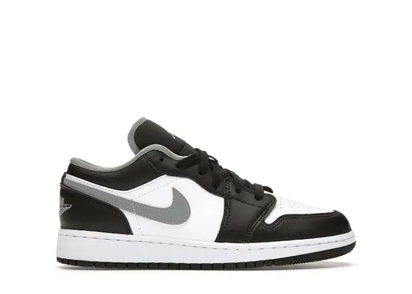 JORDAN 1 Low Grade Schoolers Sneakers - Black/particle Grey/white