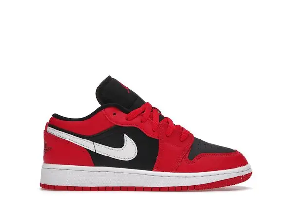 JORDAN 1 Low Sneakers - Black/white/very Berry
