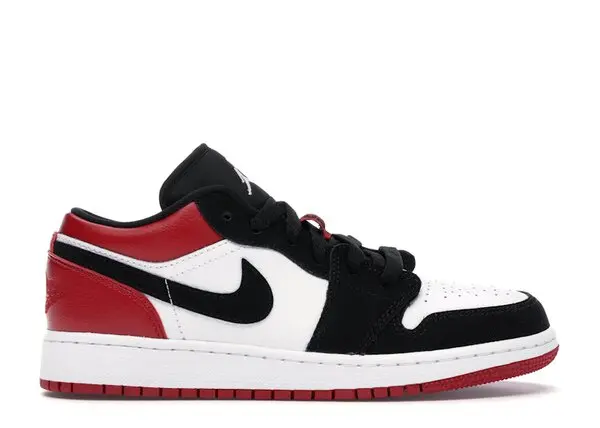 JORDAN 1 Low Top Sneakers - White/black/gym Red