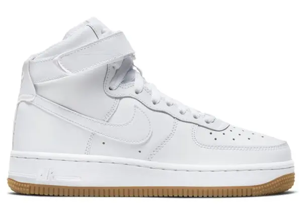 Nike Air Force 1 High-top Sneakers - White/gum Light Brown